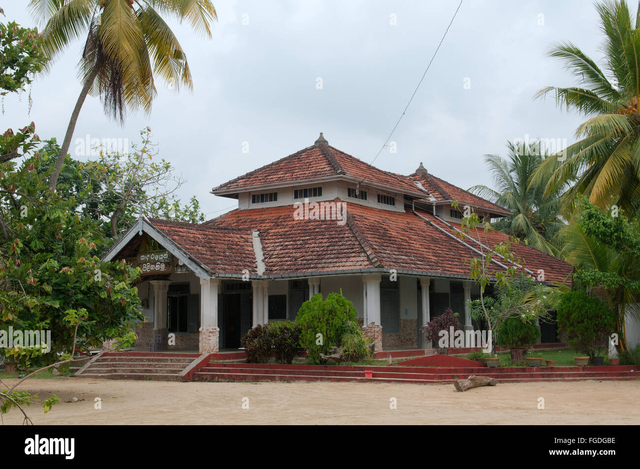 Buddhist temple in Hikkaduwa, Sri Lanka, South Asia Stock Photo - Alamy