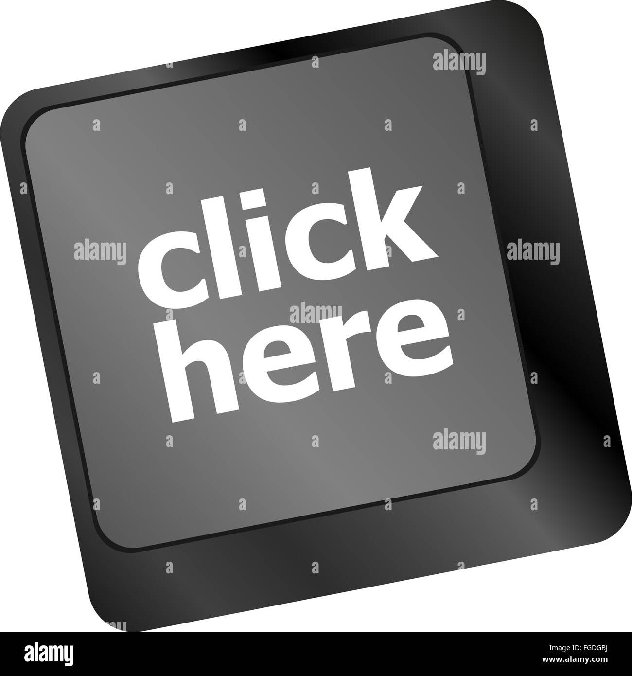 Keyboard with click here button, internet concept Stock Photo - Alamy