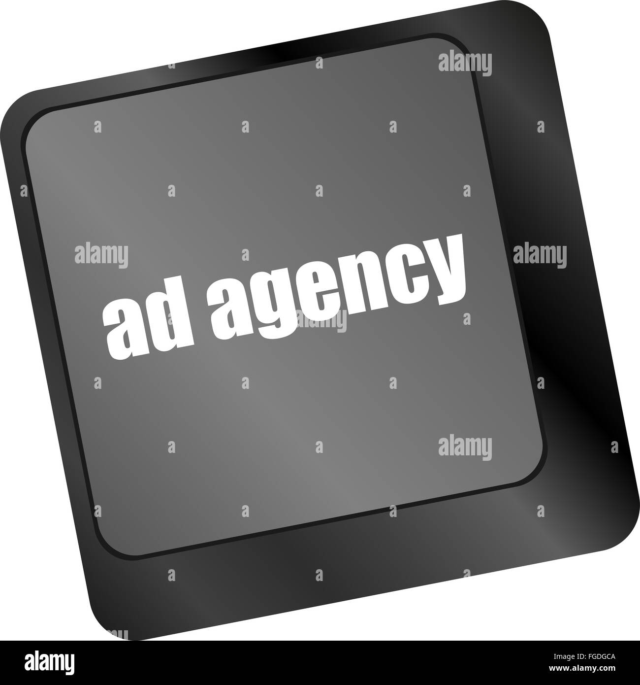 Advertising concept: computer keyboard with word Ad Agency Stock Photo ...