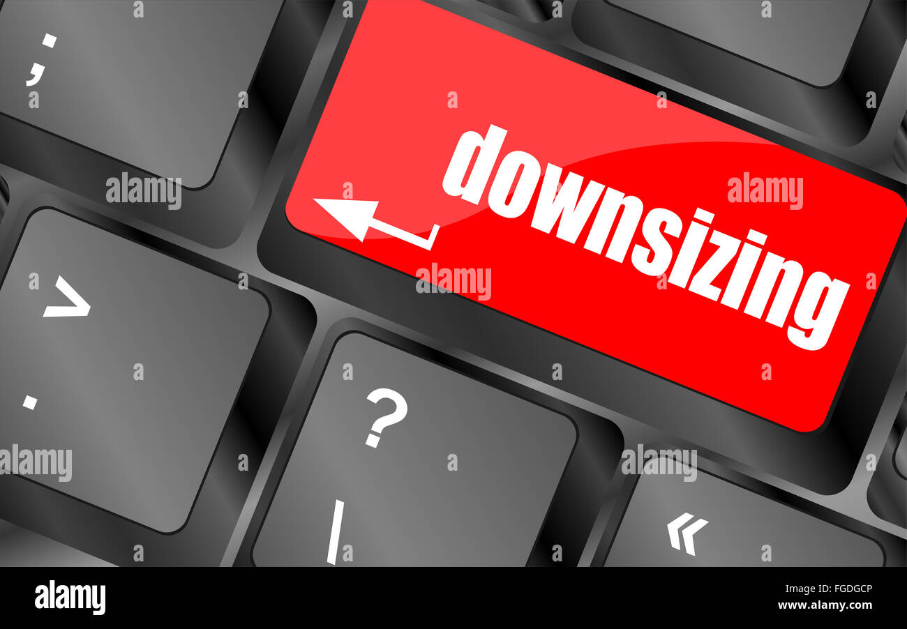 Downsizing word hi-res stock photography and images - Alamy