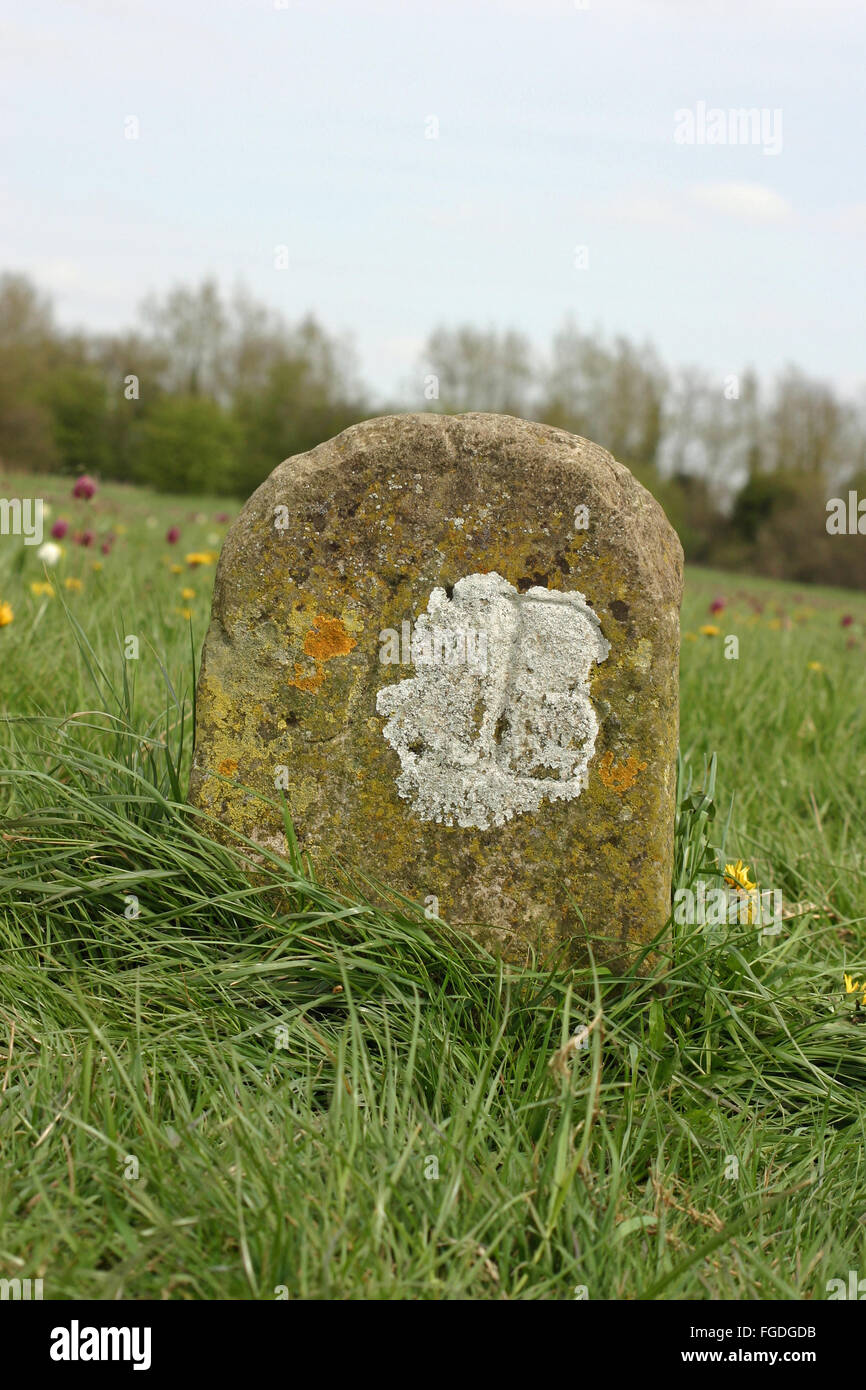 Stone boundary marker hi-res stock photography and images - Alamy