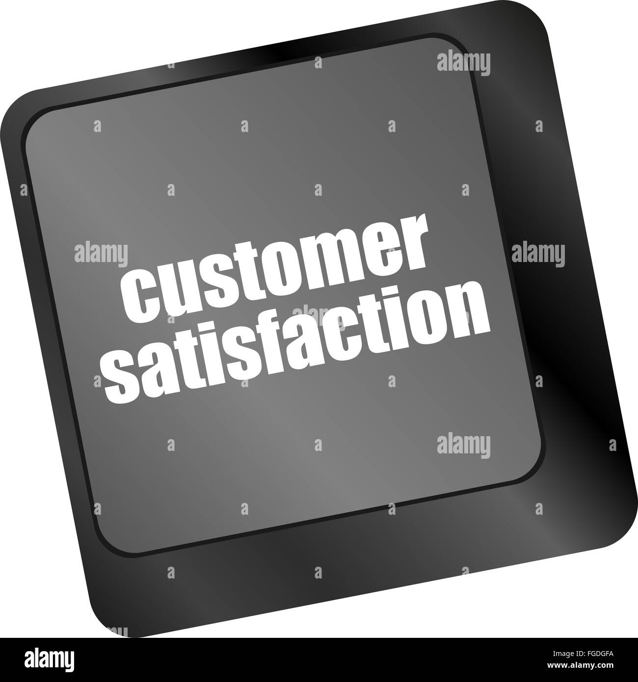 customer satisfaction key word on computer keyboard Stock Photo - Alamy