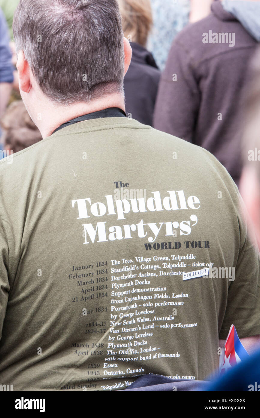 At Tolpuddle Martyrs Festival.Trade Union gathering rally held annually ...