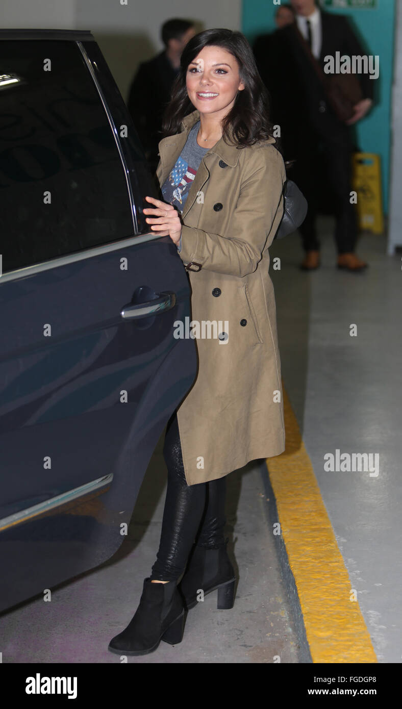 Faye Brooks and Shayne Ward outside ITV Studios Featuring: Faye Brooks ...