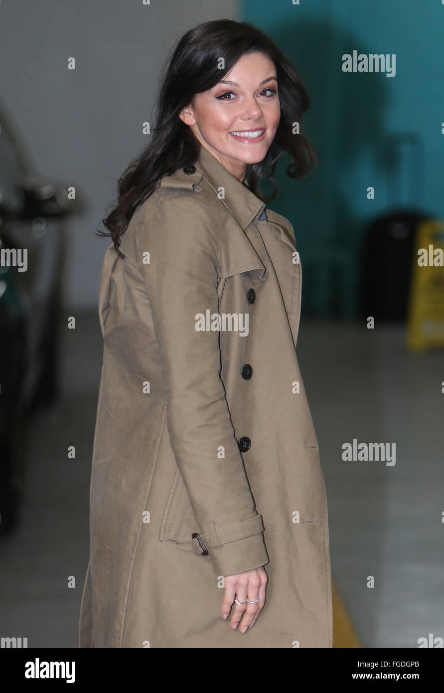 Faye Brooks and Shayne Ward outside ITV Studios Featuring: Faye Brooks ...