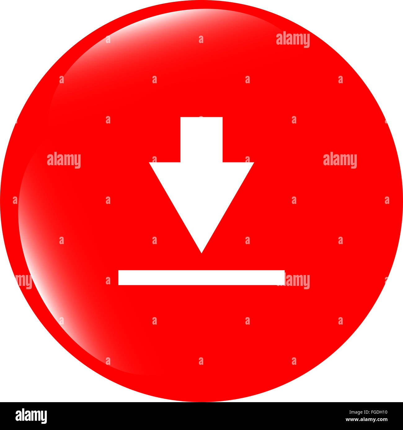 Download icon. Upload button. Load symbol. Modern UI website button ...