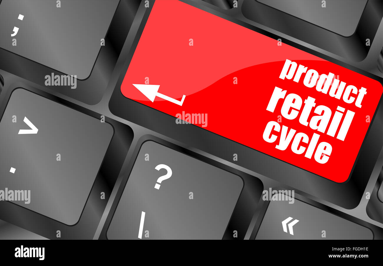 product retail cycle key in place of enter key Stock Photo - Alamy
