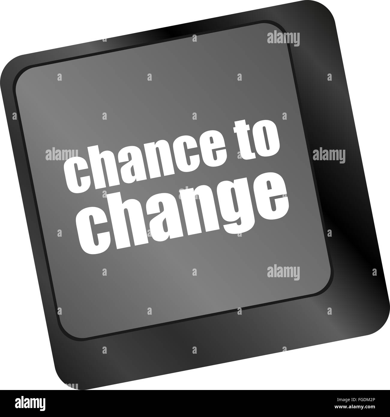 chance to change key on keyboard showing business success Stock Photo ...