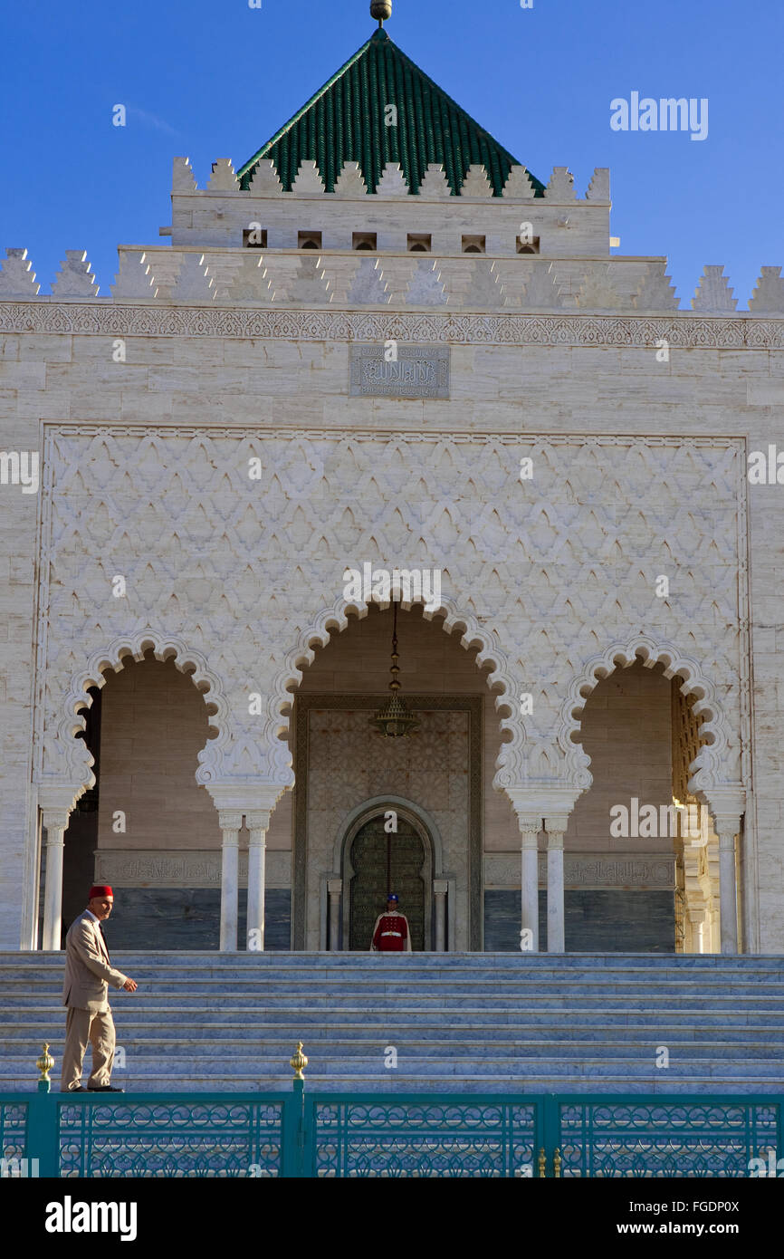 Remains of the Hassan mosque's prayer hall and Mausoleum of Mohammed ...