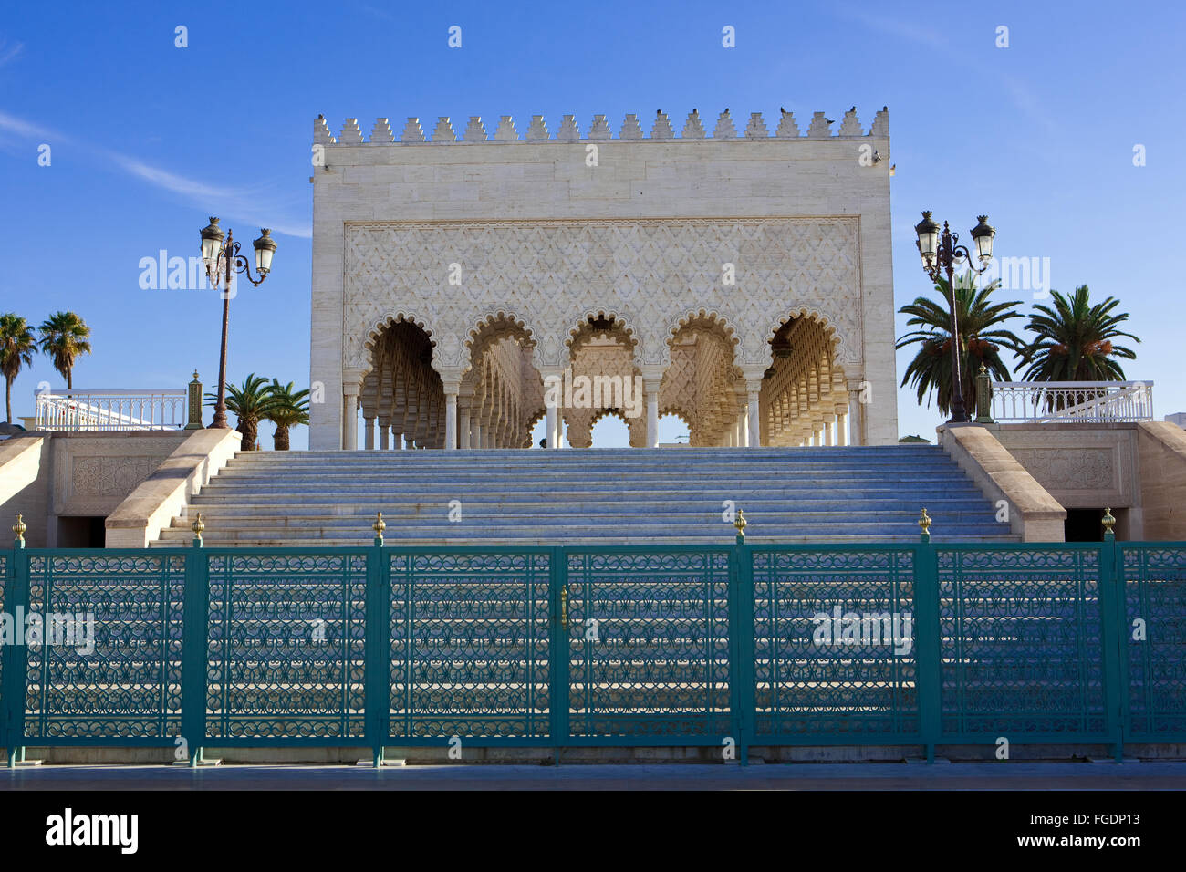 Remains of the Hassan mosque's prayer hall and Mausoleum of Mohammed ...