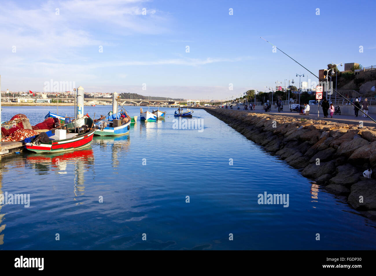 Remains of the Hassan mosque's prayer hall and Mausoleum of Mohammed ...