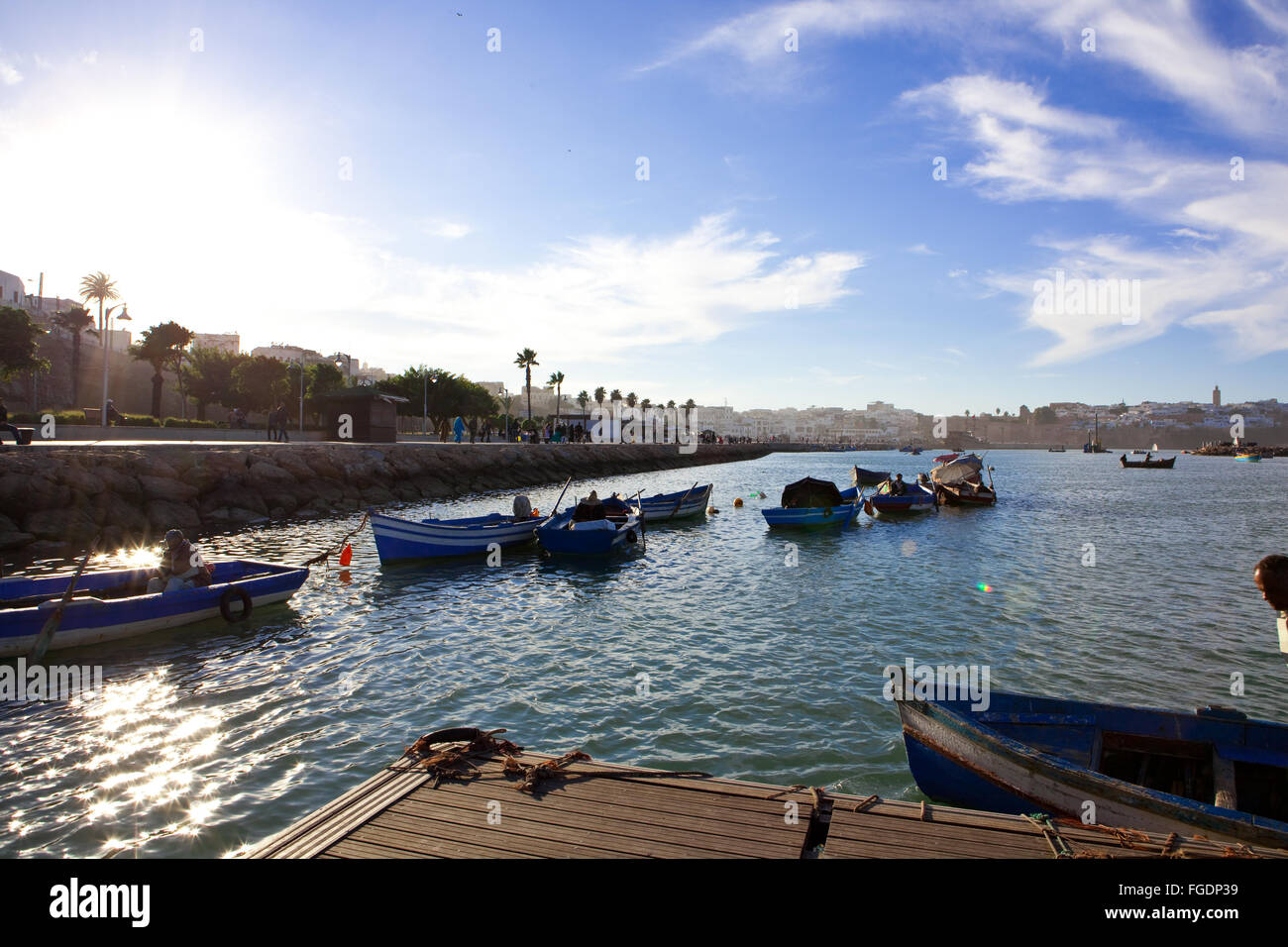 Remains of the Hassan mosque's prayer hall and Mausoleum of Mohammed ...