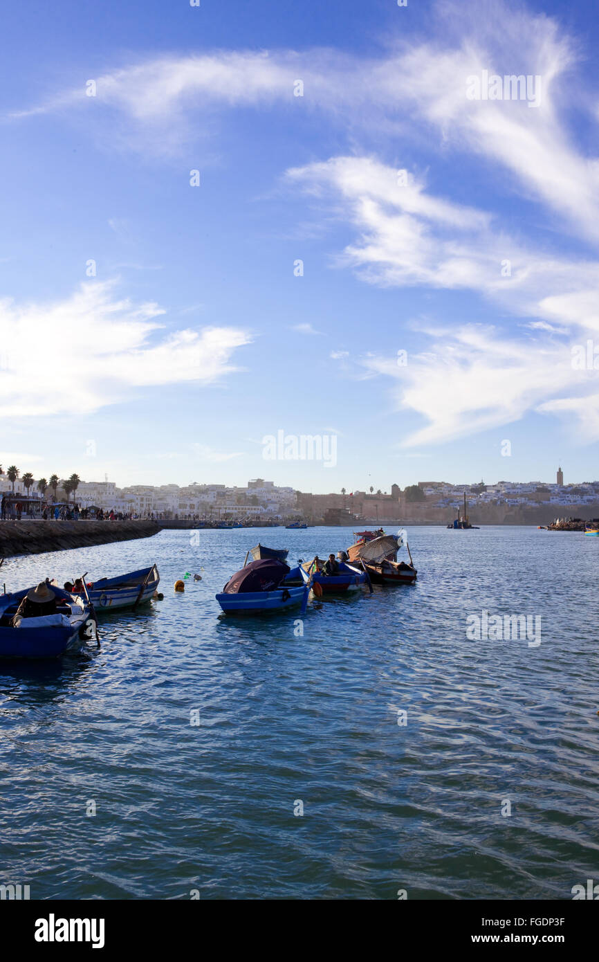Remains of the Hassan mosque's prayer hall and Mausoleum of Mohammed ...