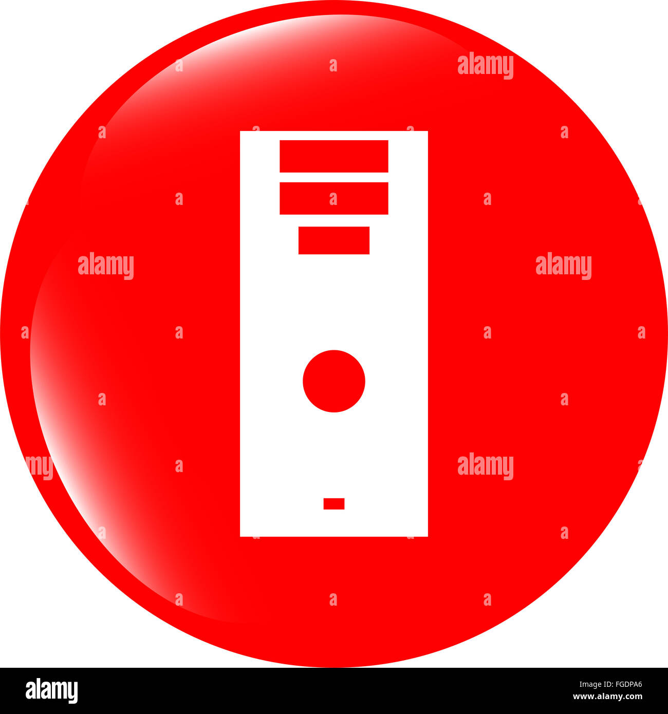 laptop or computer sign web button icon isolated on white Stock Photo ...