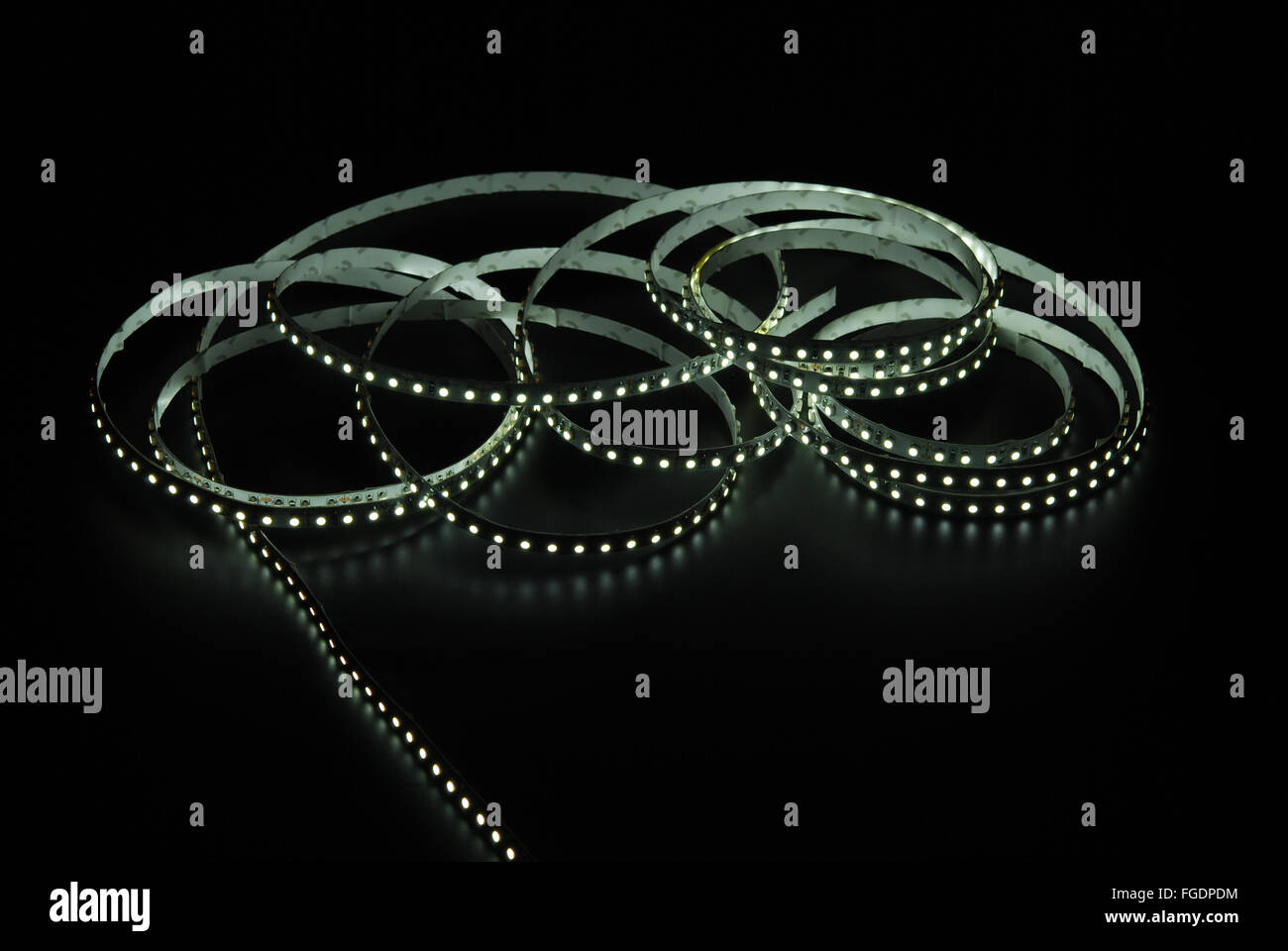 Included Led strip on the black background Stock Photo - Alamy