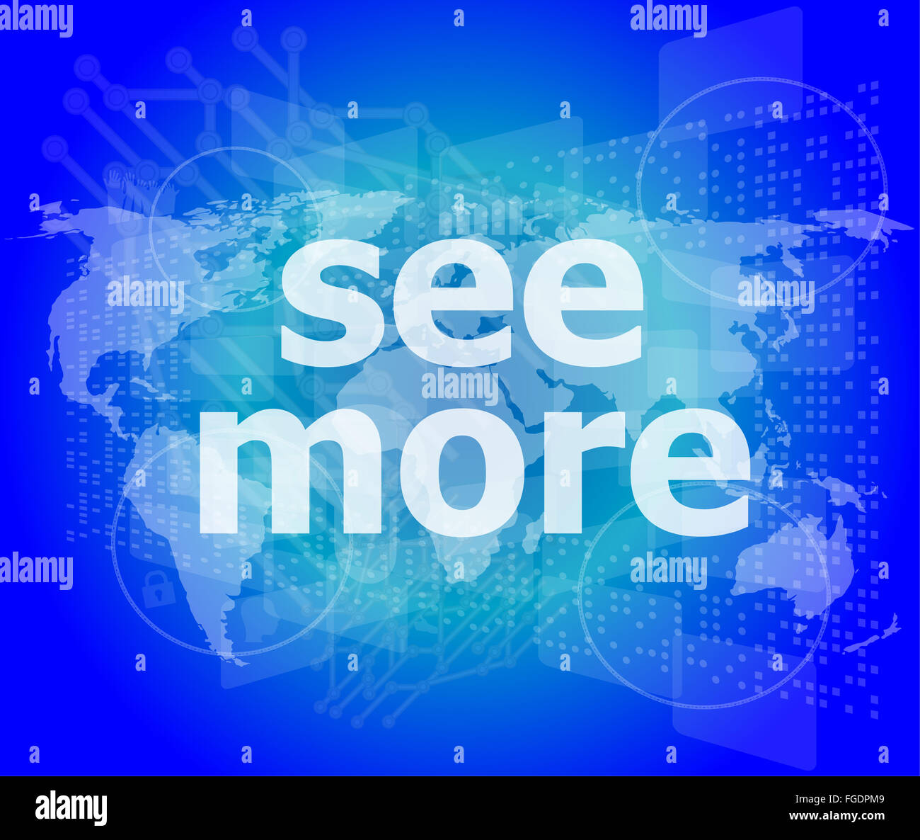 Education concept: words see more on digital background Stock Photo - Alamy