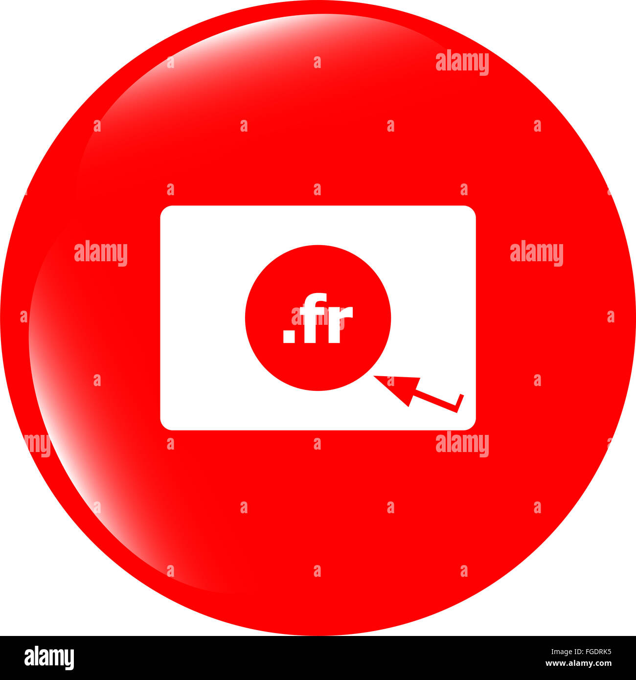 Domain FR sign icon. Top-level internet domain symbol Stock Photo - Alamy