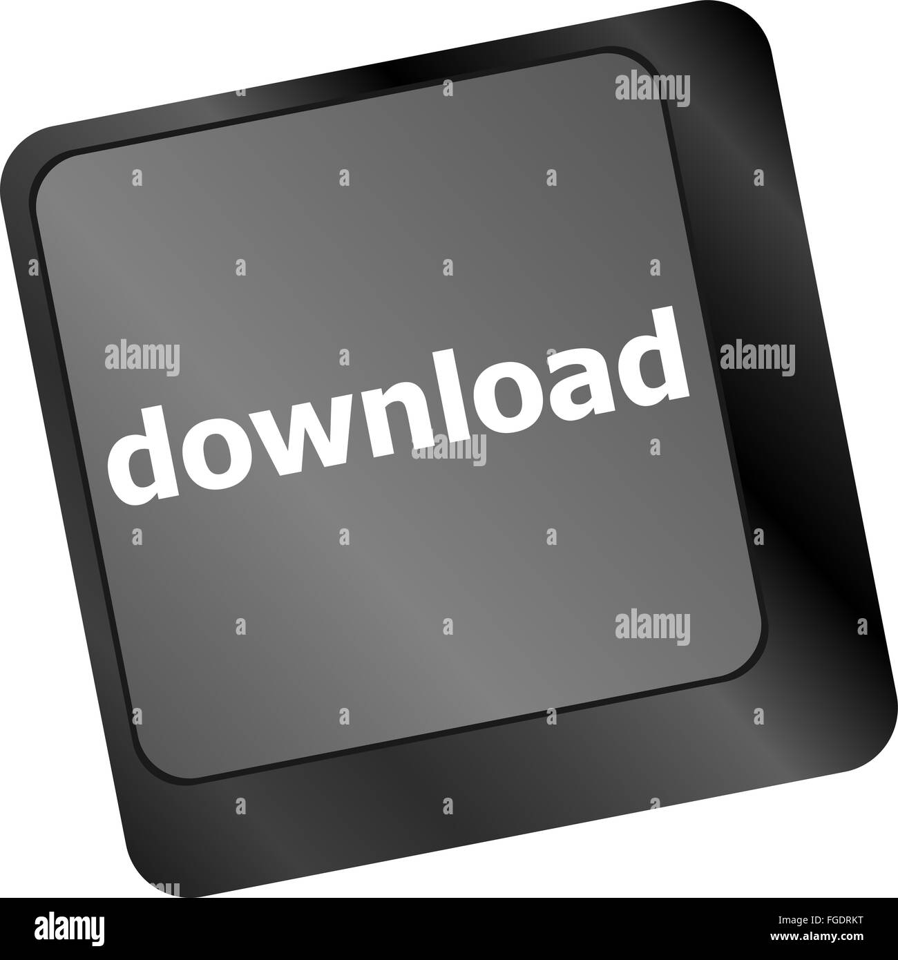 internet download button on computer keyboard keys Stock Photo - Alamy