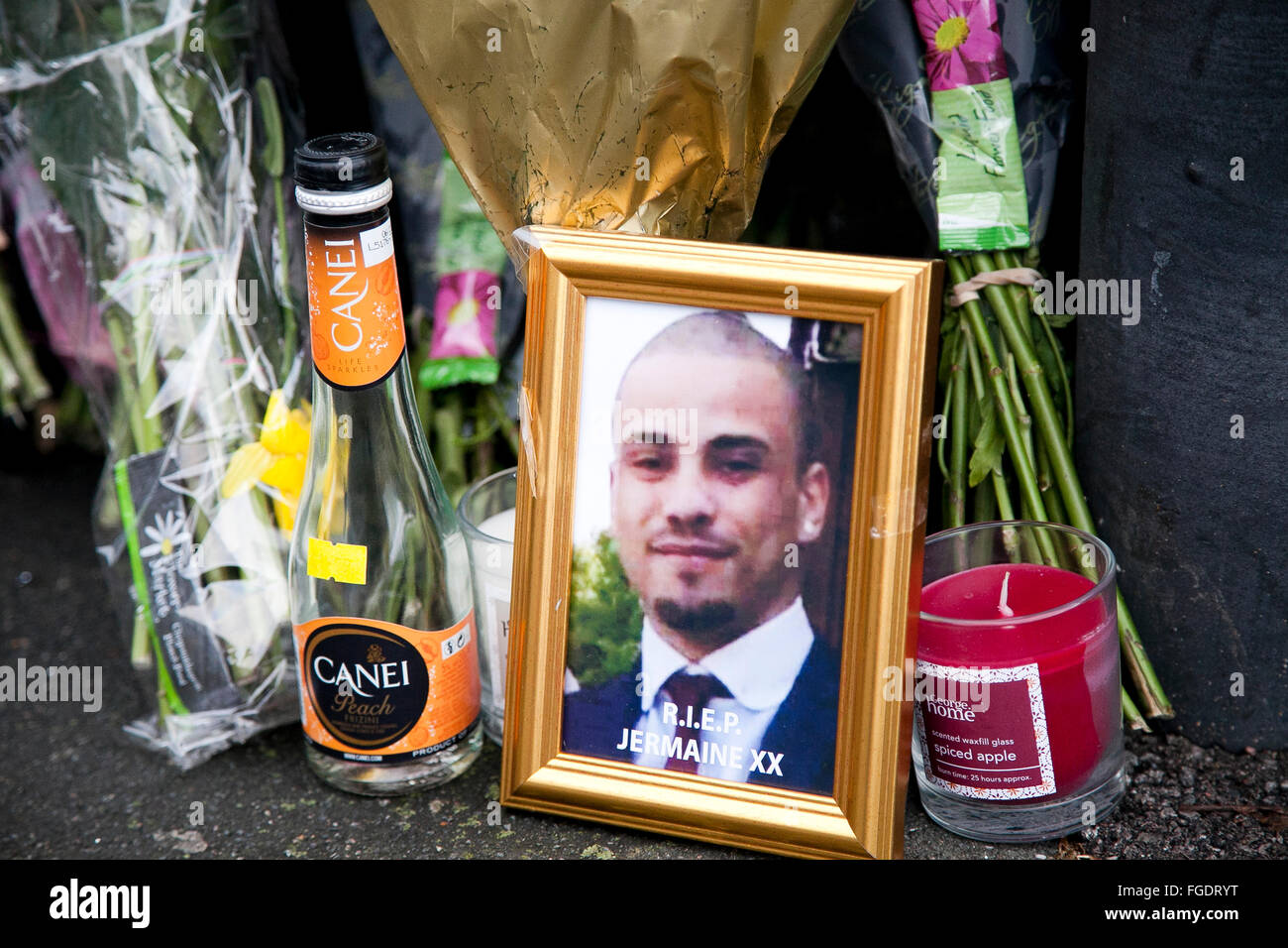 Flowers were laid behind Wood Green Crown Court in North London on ...