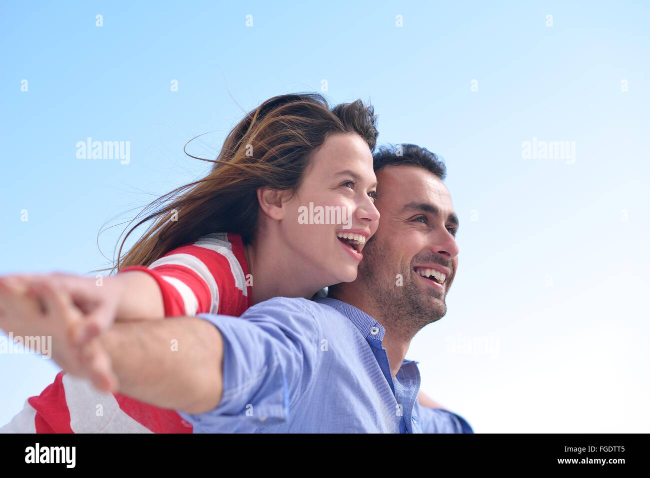 happy young romantic couple have fun relax Stock Photo - Alamy