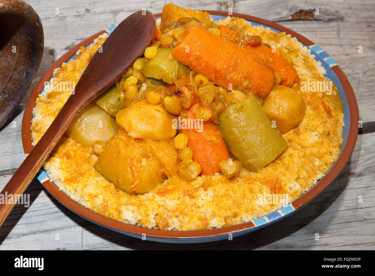 couscous -Tajine- Fish Stock Photo - Alamy