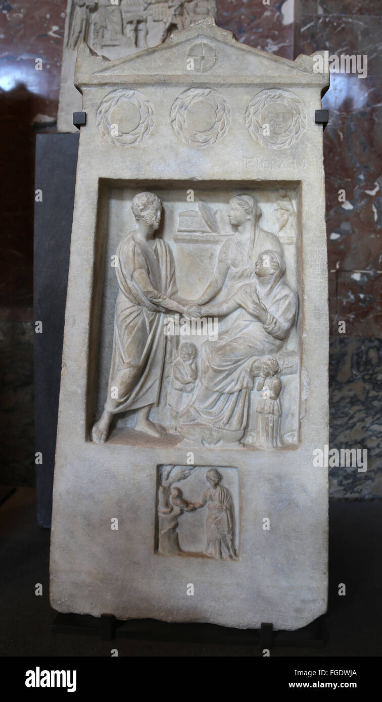 Ancient greek tombstone hi-res stock photography and images - Alamy
