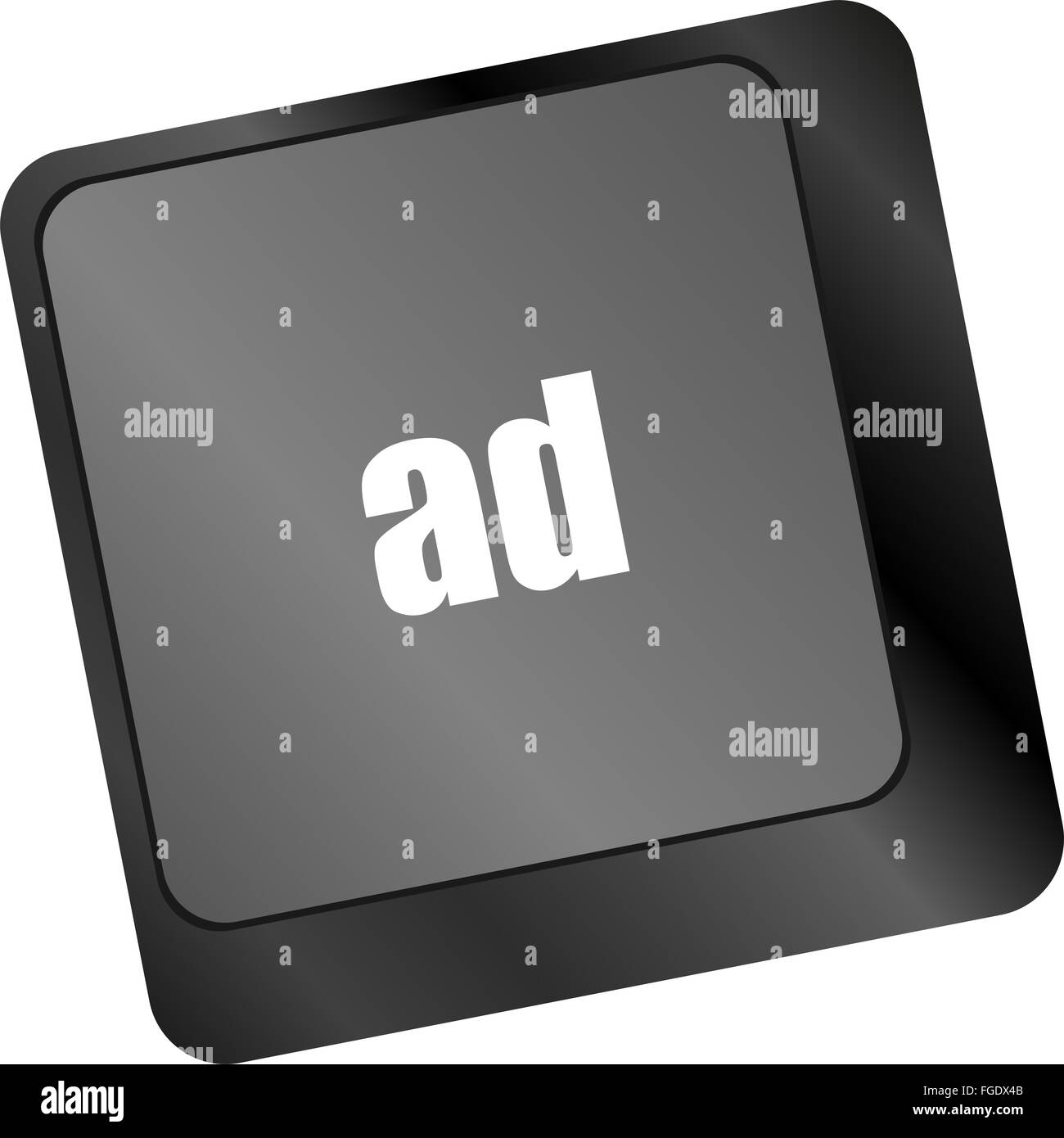 Marketing concept: computer keyboard with word Ad Stock Photo - Alamy