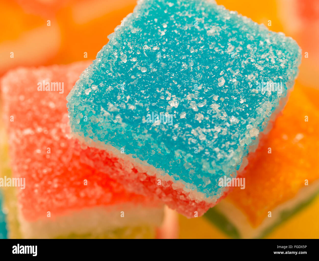 colorful candies with crystal sugar Stock Photo - Alamy
