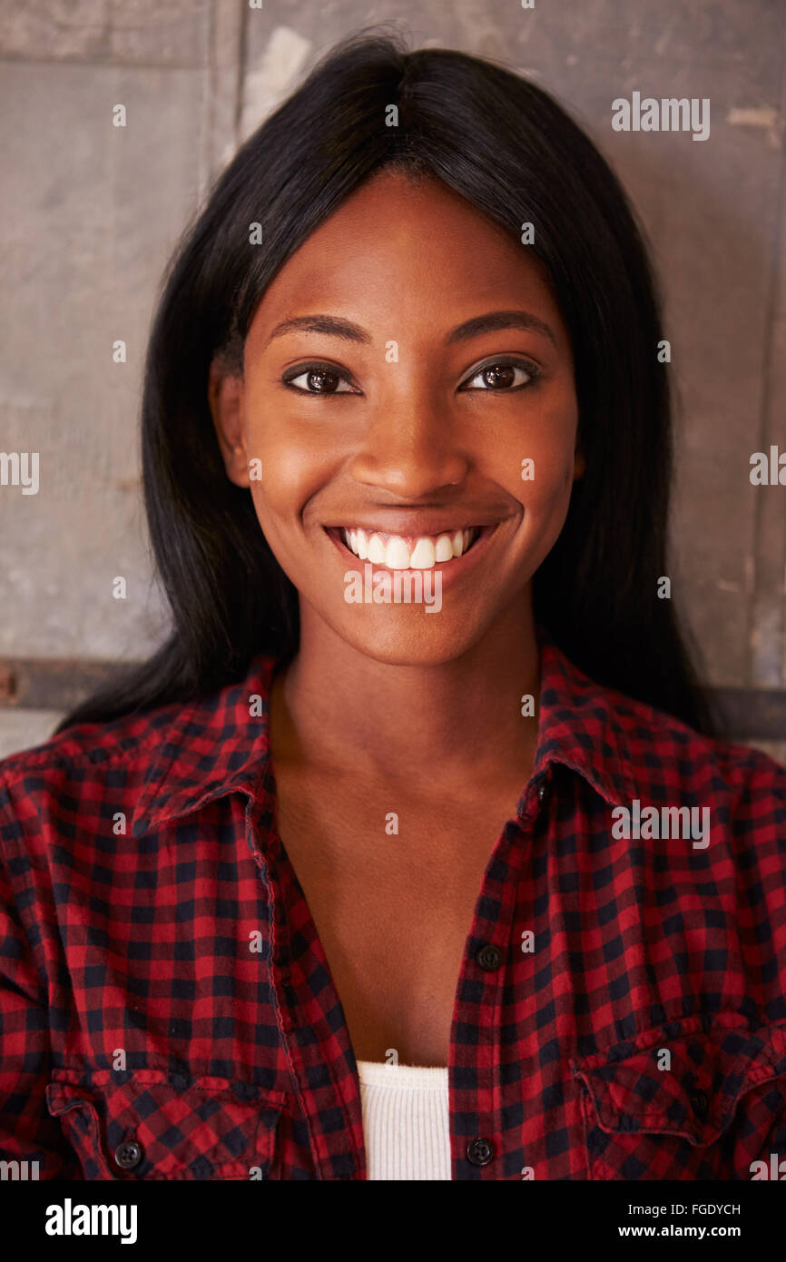 Portrait Of Female Designer Standing In Modern Office Stock Photo - Alamy