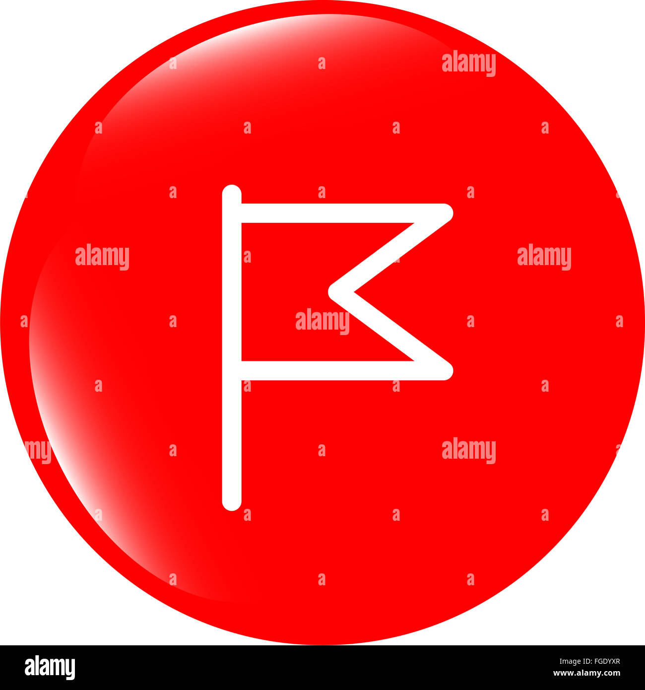 flag icon, web design element isolated on white Stock Photo - Alamy
