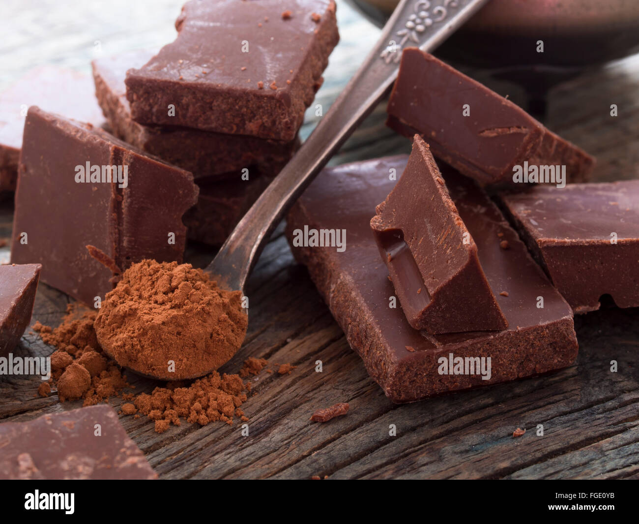 Dark chocolate cube hi-res stock photography and images - Alamy