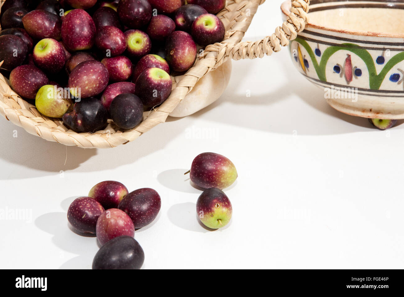 Fresh olives in extra virgin olive oil Stock Photo - Alamy