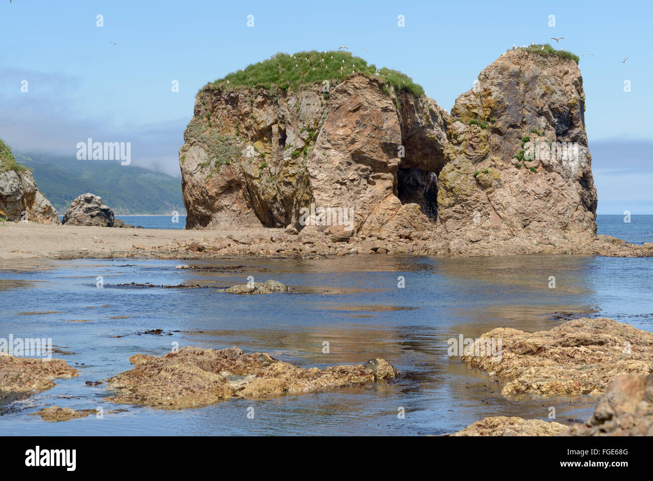 Coastal cliffs, Sakhalin Island, Russia Stock Photo - Alamy