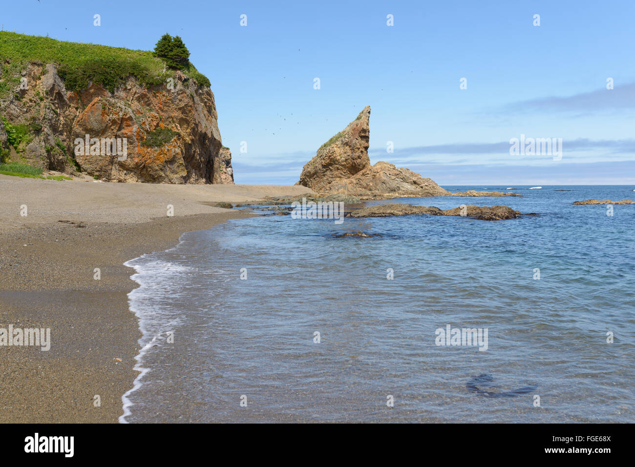 Coastal cliffs, Sakhalin Island, Russia Stock Photo - Alamy