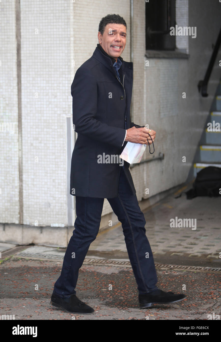 Chris Kamara outside ITV Studios Featuring: Chris Kamara Where: London ...