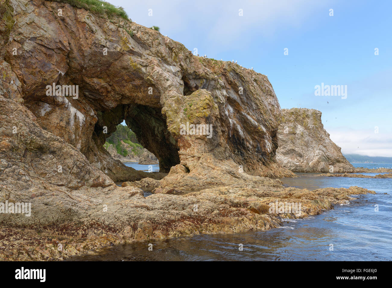 Coastal cliffs, Sakhalin Island, Russia Stock Photo - Alamy