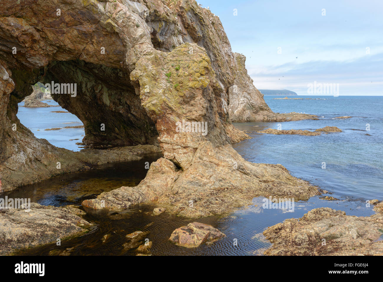 Coastal cliffs, Sakhalin Island, Russia Stock Photo - Alamy