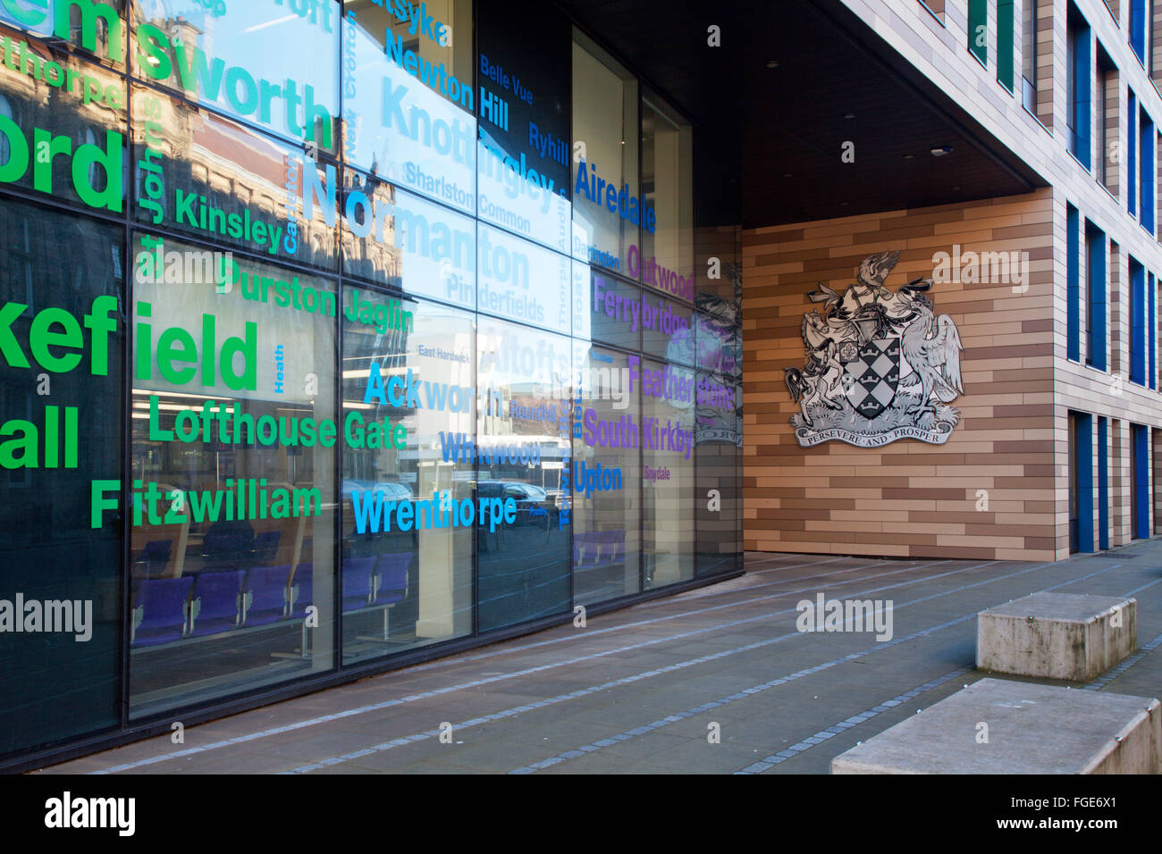 Wakefield One Library and Museum Wakefield West Yorkshire England Stock ...