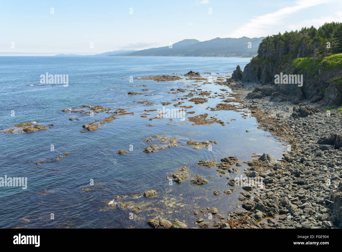 Coastal cliffs, Sakhalin Island, Russia Stock Photo - Alamy