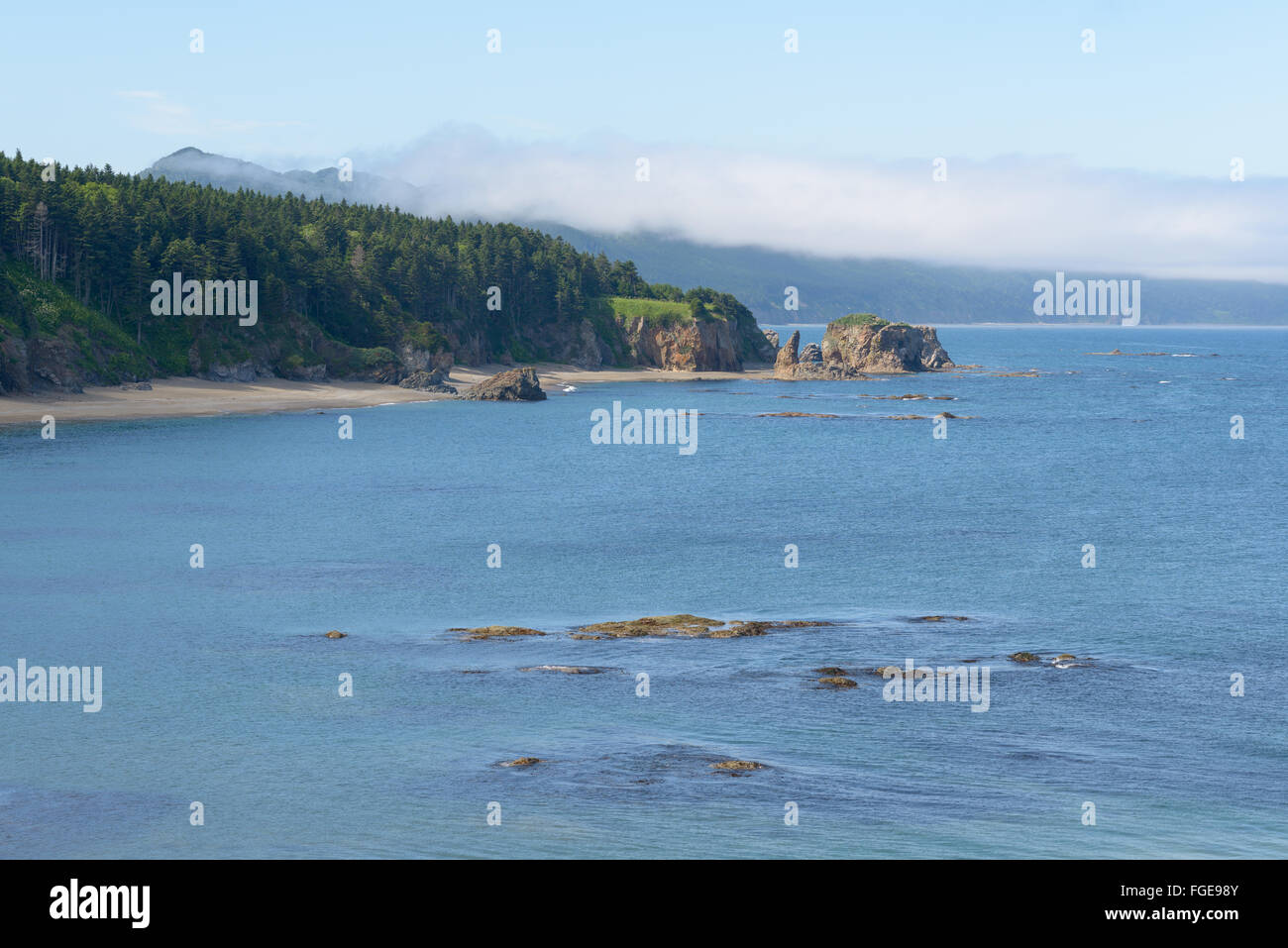 Coastal cliffs, Sakhalin Island, Russia Stock Photo - Alamy