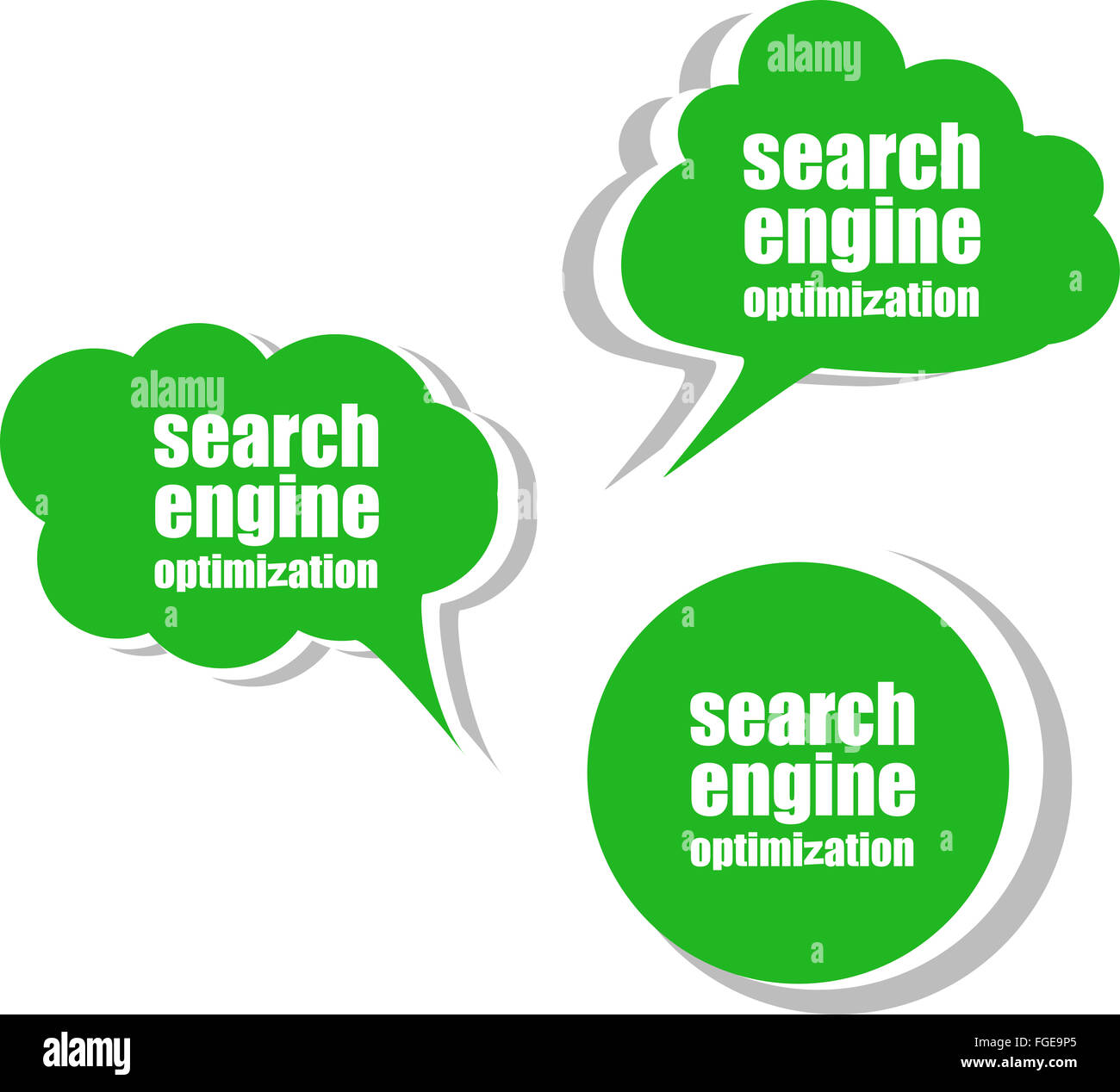 search engine optimization. Set of stickers, labels, tags. Business ...