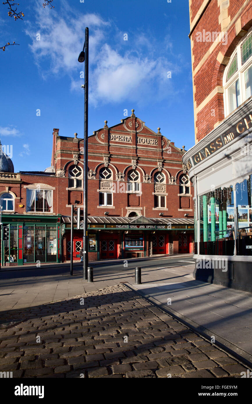 Theatre Royal and Opera House in Wakefield West Yorkshire England Stock ...