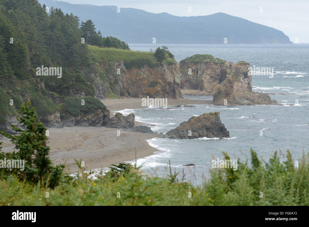 Coastal cliffs, Sakhalin Island, Russia Stock Photo - Alamy