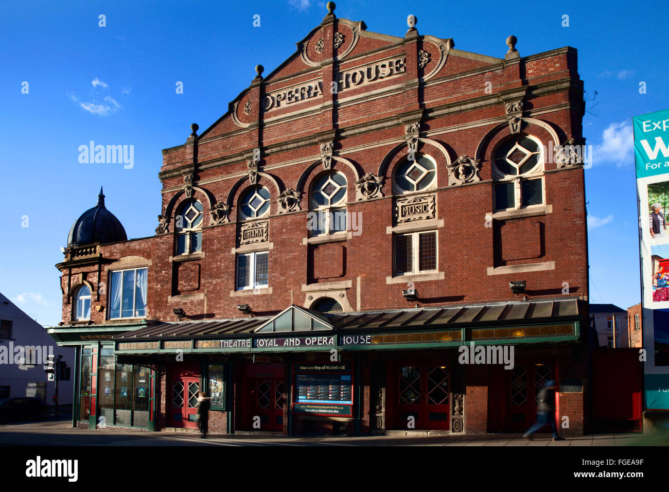 Theatre Royal and Opera House in Wakefield West Yorkshire England Stock ...