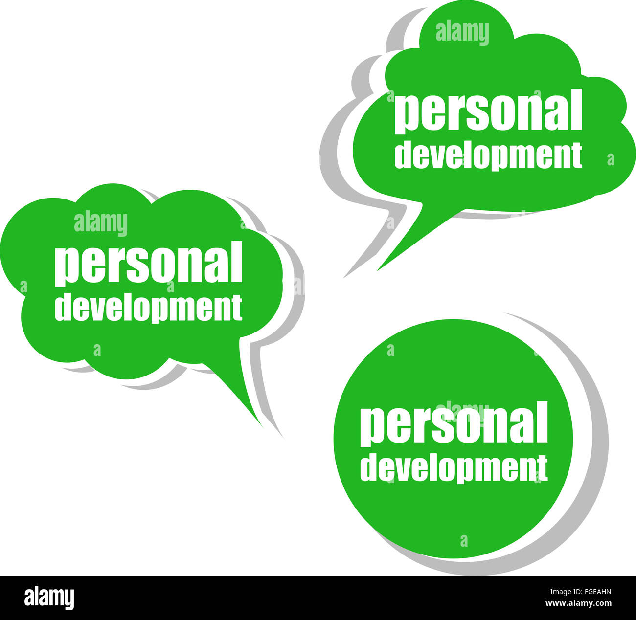 personal development, Set of stickers, labels, tags. Template for ...