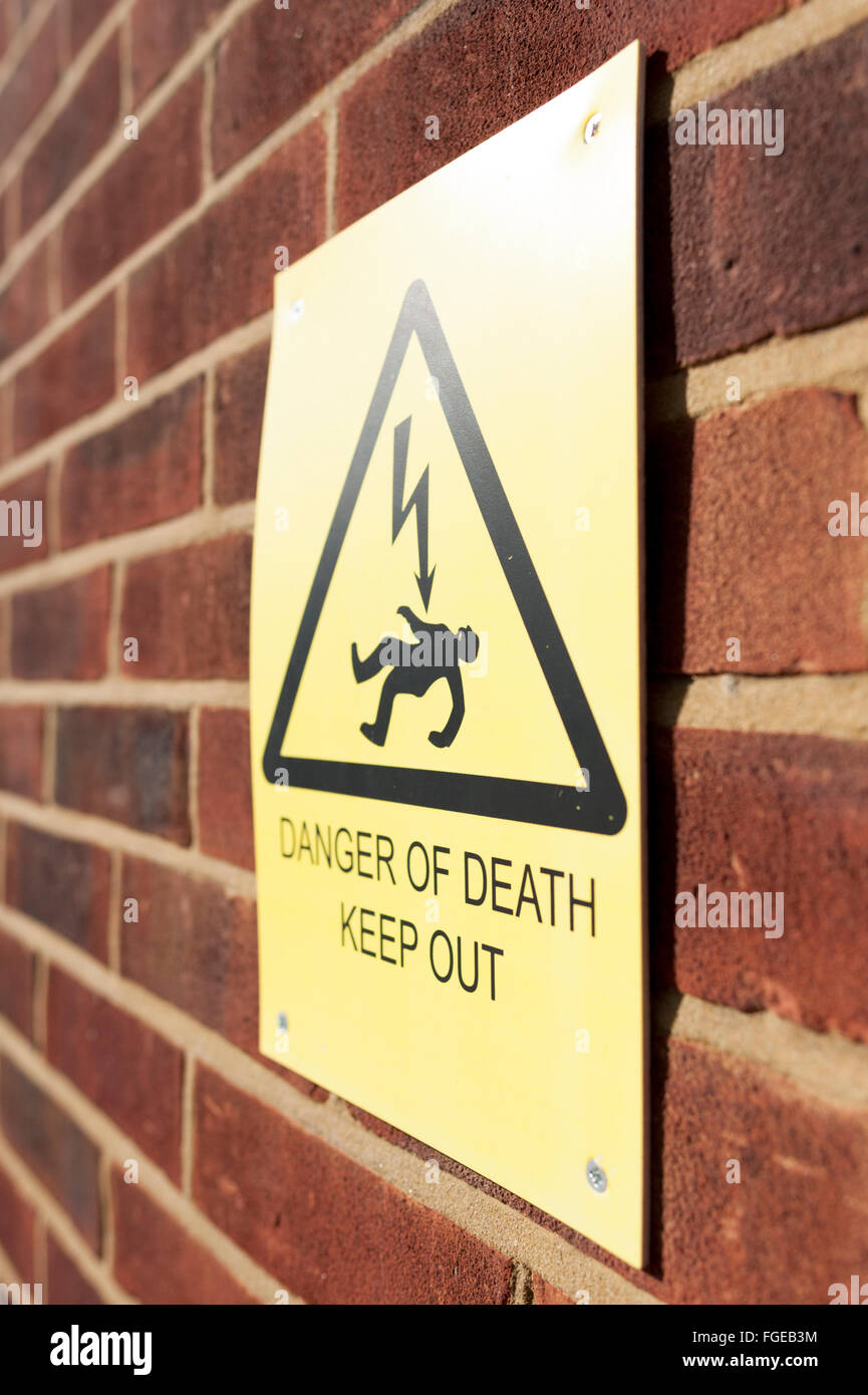 Electricity sub station danger death hi-res stock photography and ...