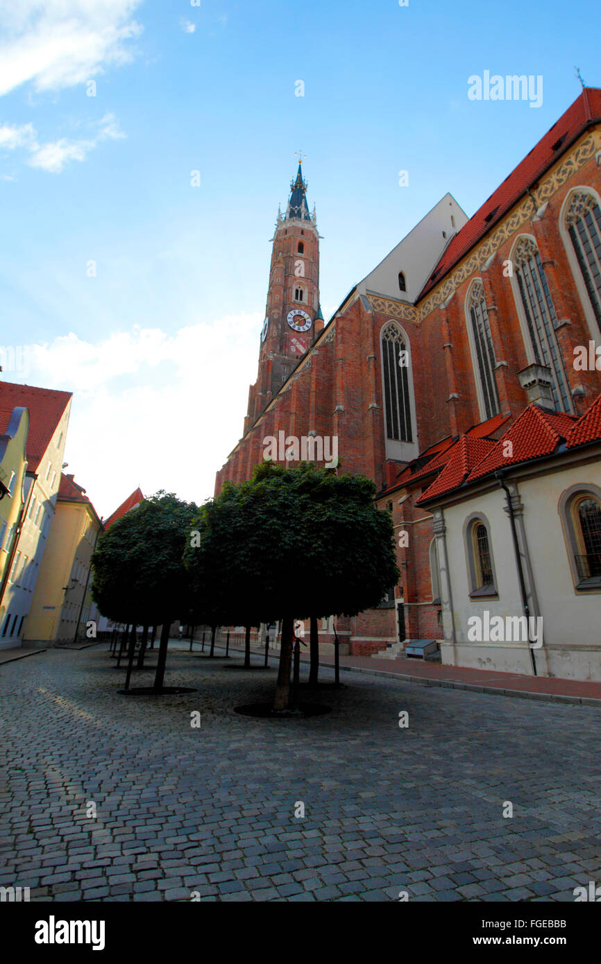 Gothic style church Landshut Altstadt, Germany Stock Photo - Alamy