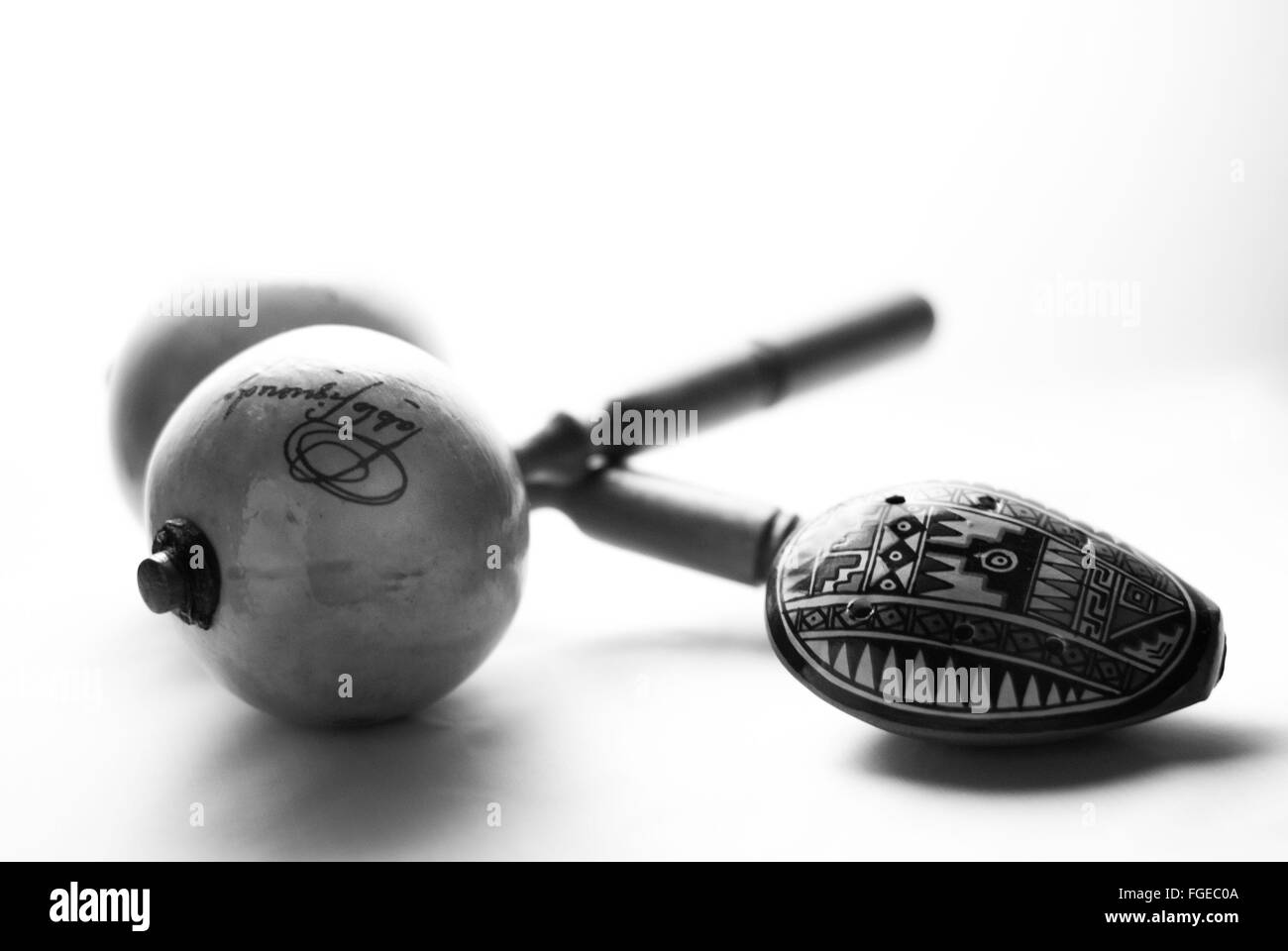 Maracas Acoustic Musical Instrument Percussion Ocarina Wind Music Stock ...