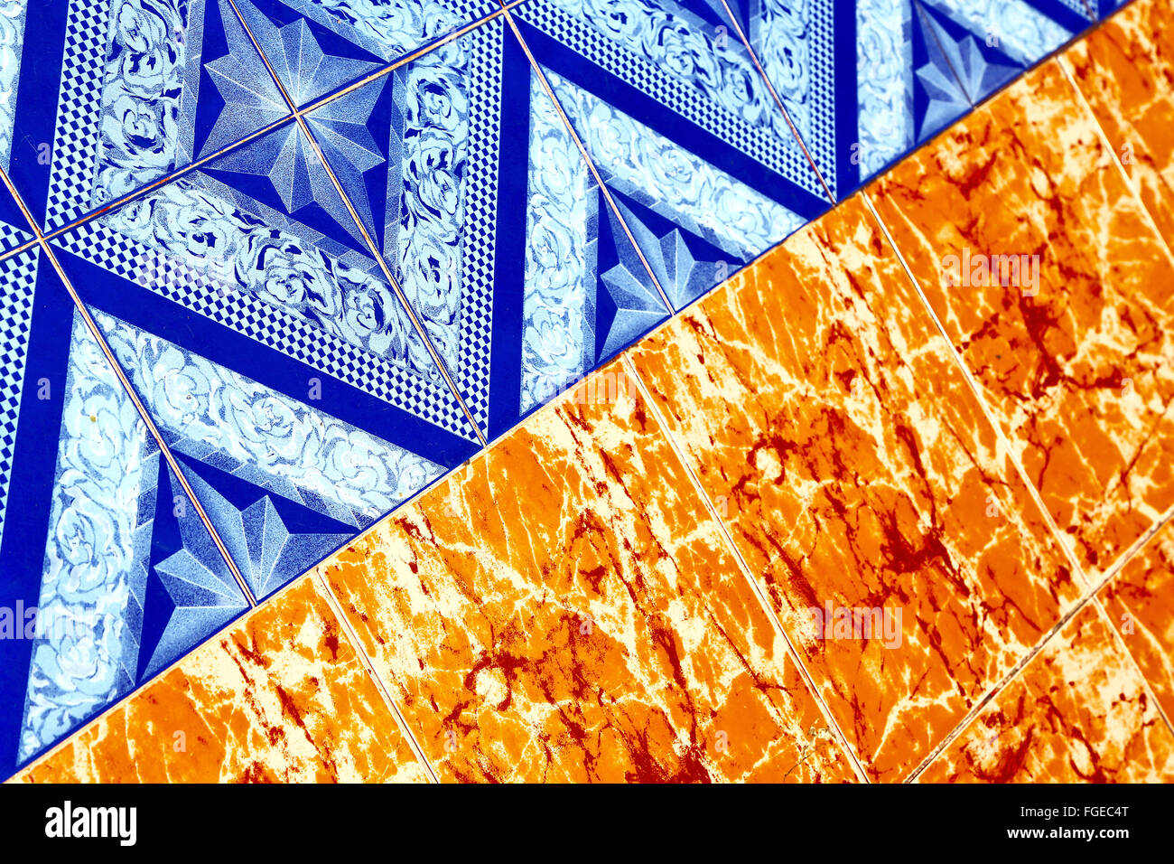 in asia thailand kho samui abstract cross texture floor ceramic tiles ...