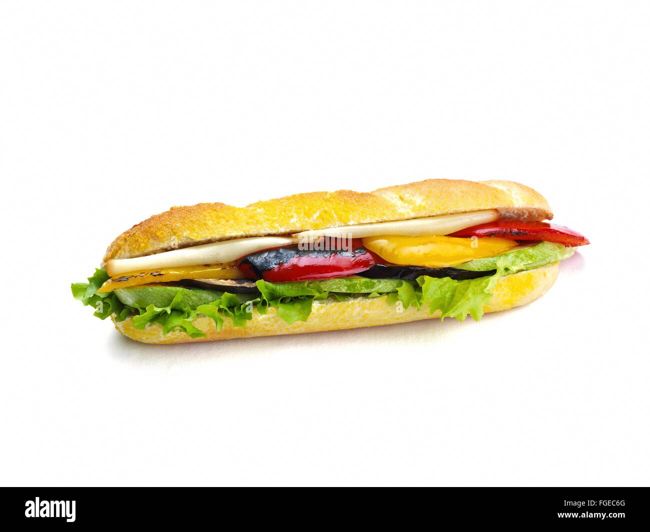 Long chicken sandwich Cut Out Stock Images & Pictures - Alamy